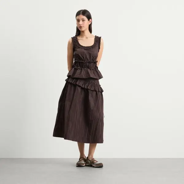 DAMSON MADDER Flavia Midi Skirt Presented End