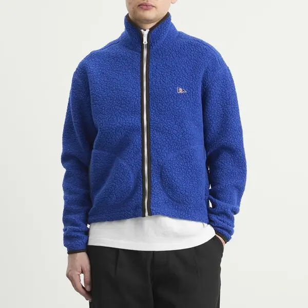 DRAKE'S Boucle Wool Zip Fleece Jacket
