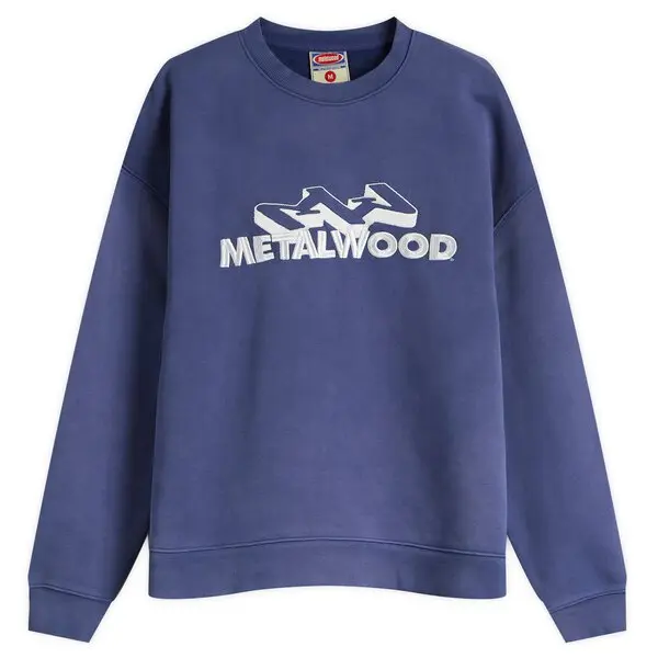 METALWOOD STUDIO Mountaineer Crew Sweatshirt - Navy