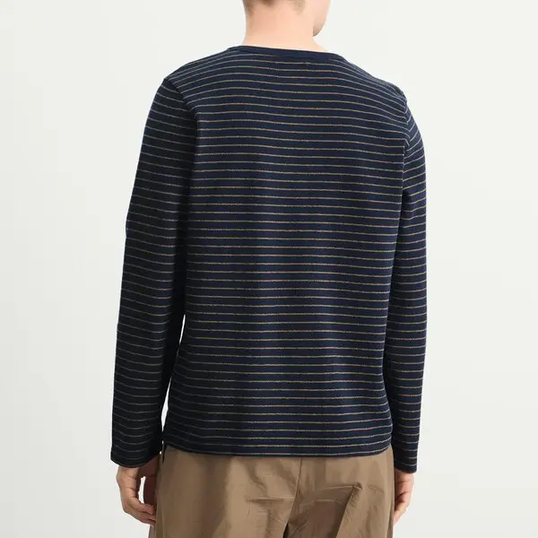 Folk Textured Stripe Long Sleeve T-shirt