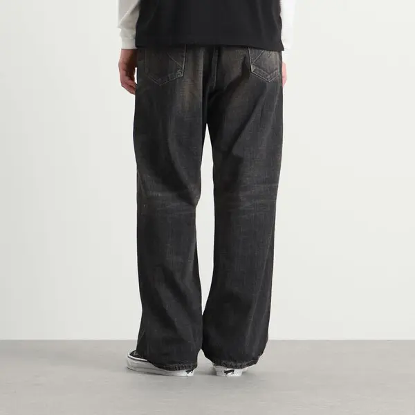 NEIGHBORHOOD Washed Denim Dp Wide Jeans - Black
