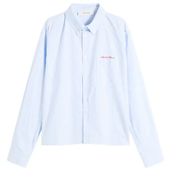 ABOUT:BLANK Oxford Script Shirt - Blue/white