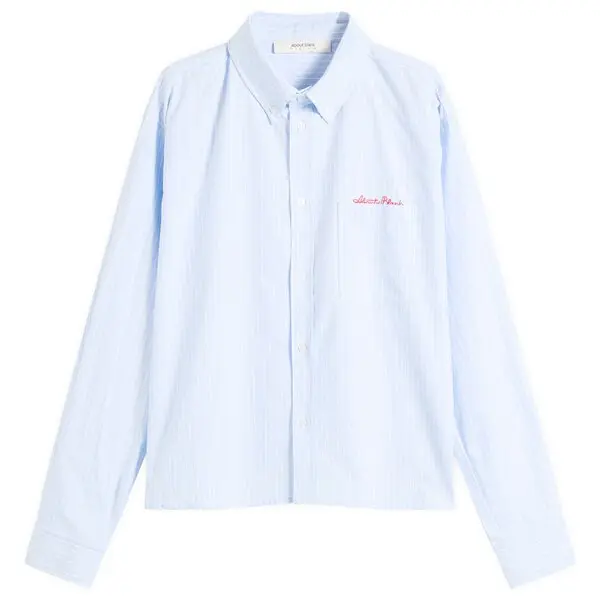 ABOUT:BLANK Oxford Script Shirt In | Size: | 100% Cotton | End Clothing - Blue/white