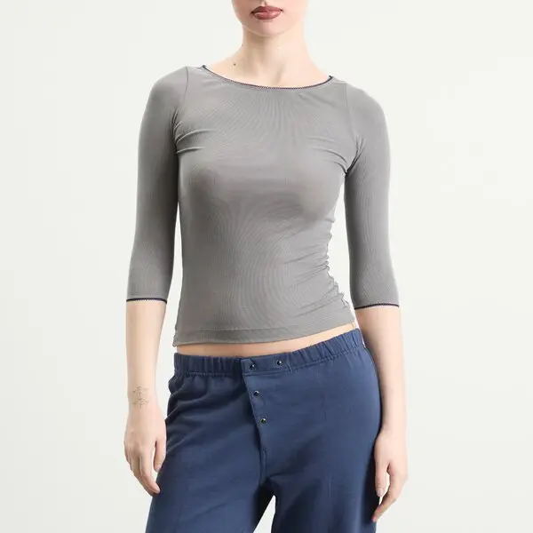 FRUITY BOOTY Second Skins 3/4 Length Top - Slate