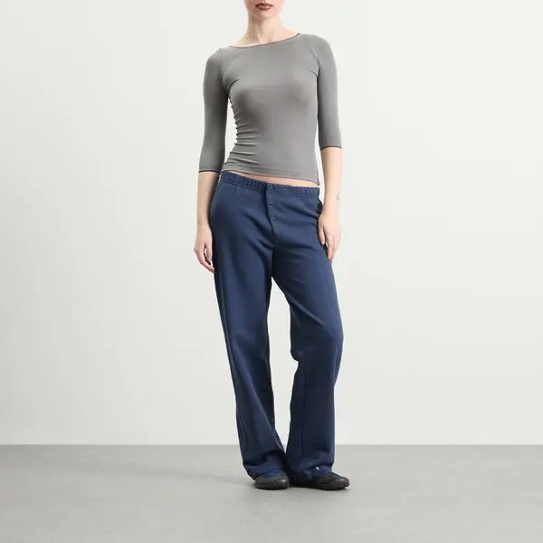 FRUITY BOOTY Second Skins 3/4 Length Top - Slate