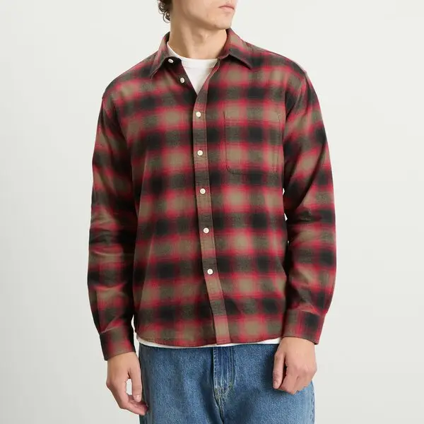 Nn07 Deon Check Flannel Shirt