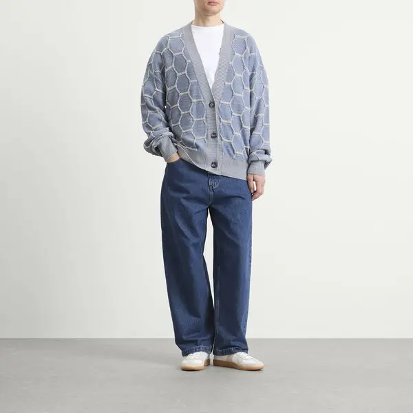 EBIT Honeycomb Knit Cardigan
