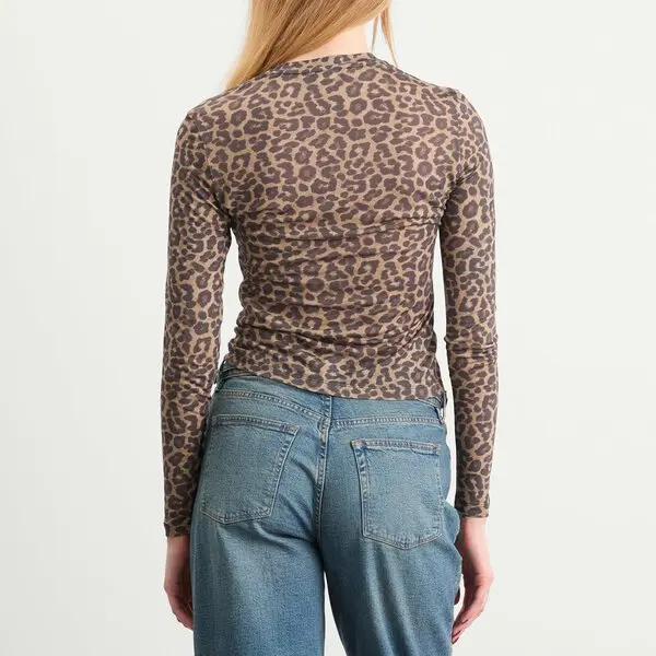 ANINE BING Sylvie Long Sleeve Print T-shirt