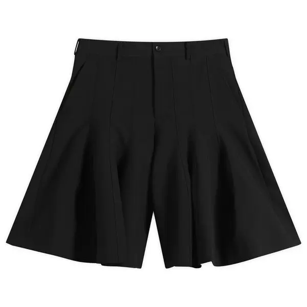 Comme Des Garçons Wool Structured Shorts - Black