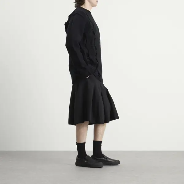 Comme Des Garçons Wool Structured Shorts