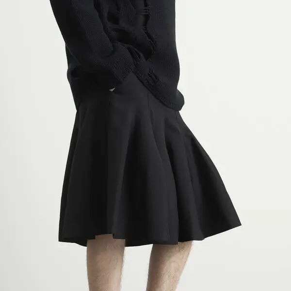 Comme Des Garçons Wool Structured Shorts
