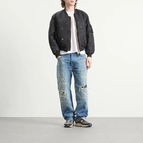 Mastercraft Union Showa Relaxed Repaired Jeans