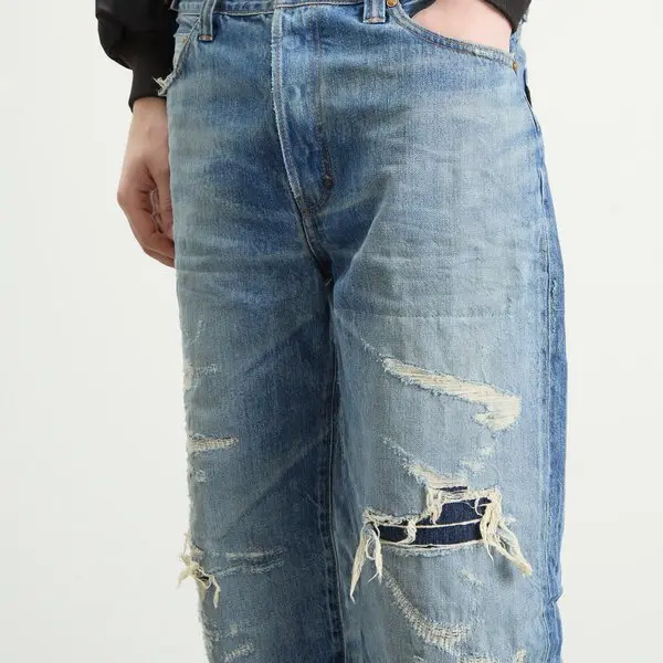 Mastercraft Union Showa Relaxed Repaired Jeans