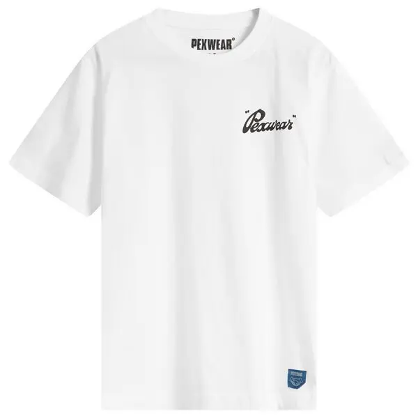 PEXWEAR Italic Logo T-shirt - White