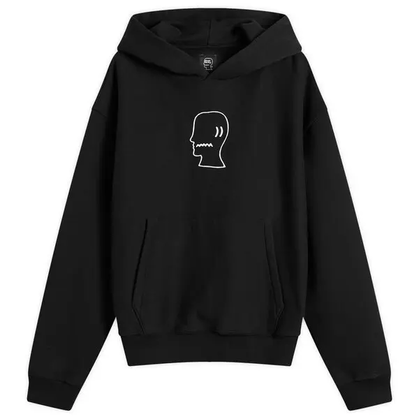 BRAIN DEAD Logo Head Hoodie - Black