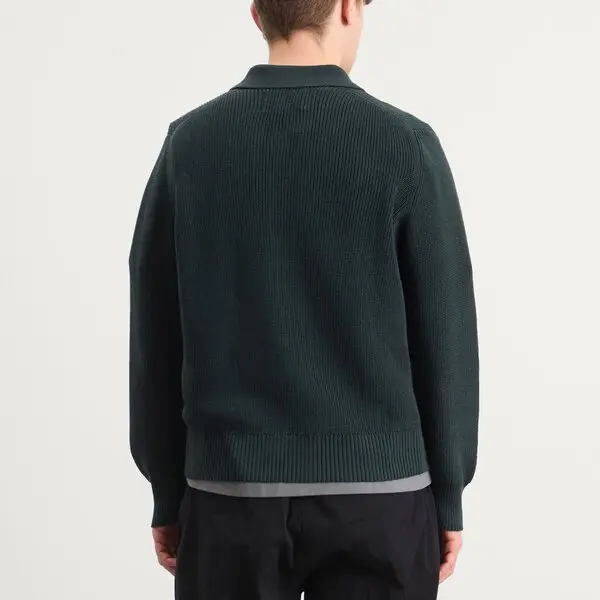 CORRIDOR Long Sleeve Slouchy Polo Shirt