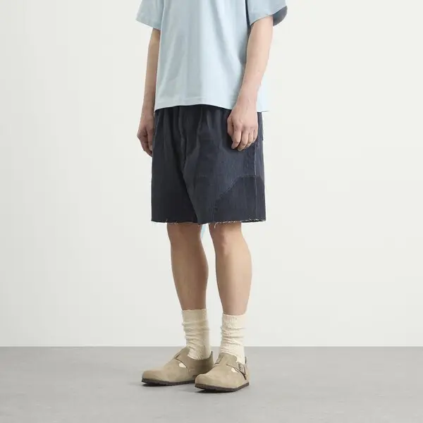 EBIT Octagon Patch Denim Lofty Shorts