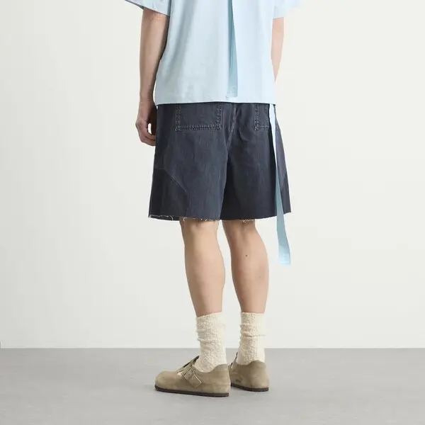 EBIT Octagon Patch Denim Lofty Shorts