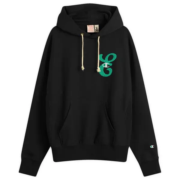 Champion For E End. Hoodie 'emerald - Black
