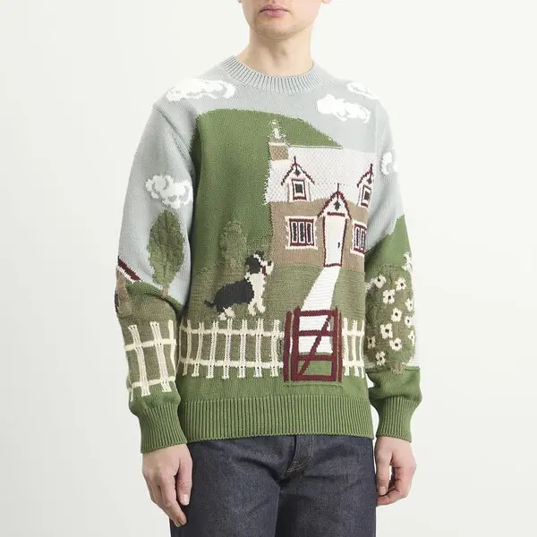 Junya Watanabe Intarsia Jacquard Jumper