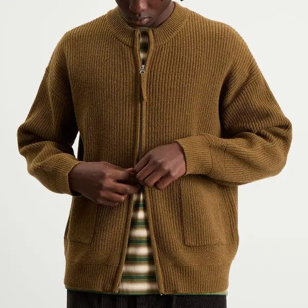 FRIZMWORKS Wool Deck Zip Cardigan