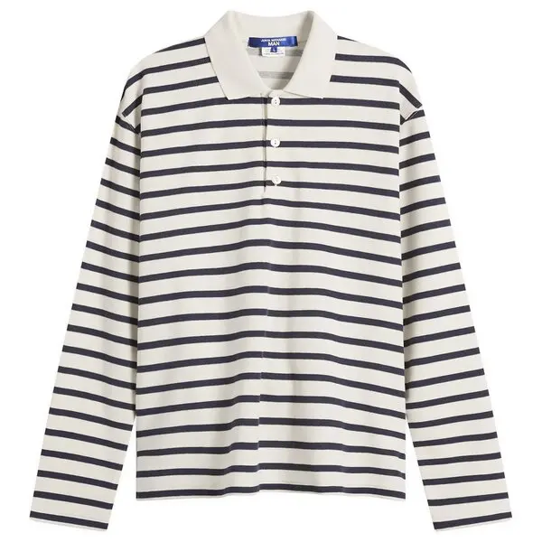 Junya Watanabe Long Sleeve Jersey - Ntrl/navy