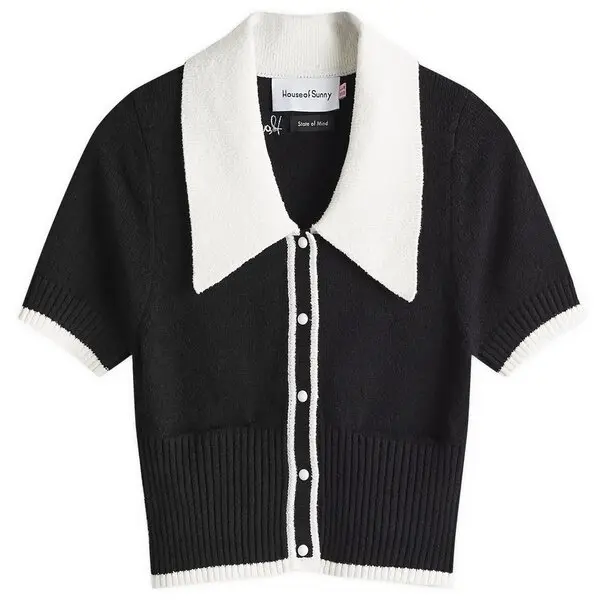 HOUSE OF SUNNY Peggy Knitted Button Up Cardigan - Multi