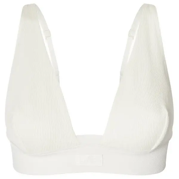 SKIMS Cotton Rib Plunge Bralette - Bone