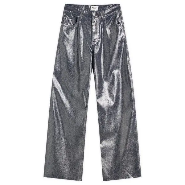 Isabel Marant Étoile Denim Boyfriend Jeans - Silver