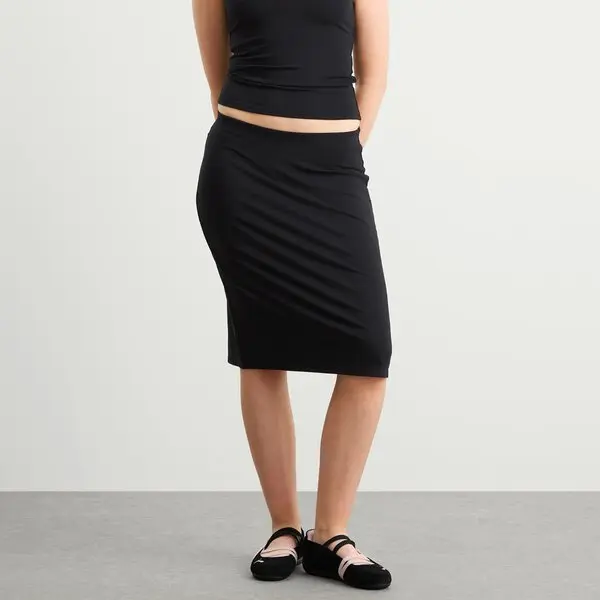 SKIMS Smooth Lounge Midi Skirt