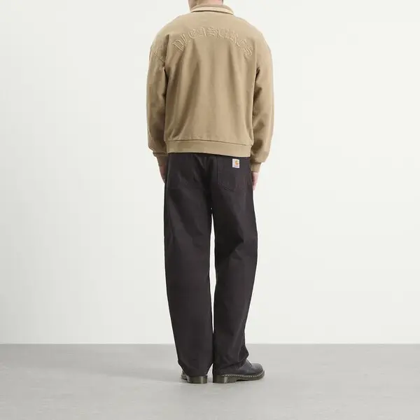PLEASURES Drift Zip Long Sleeve Polo