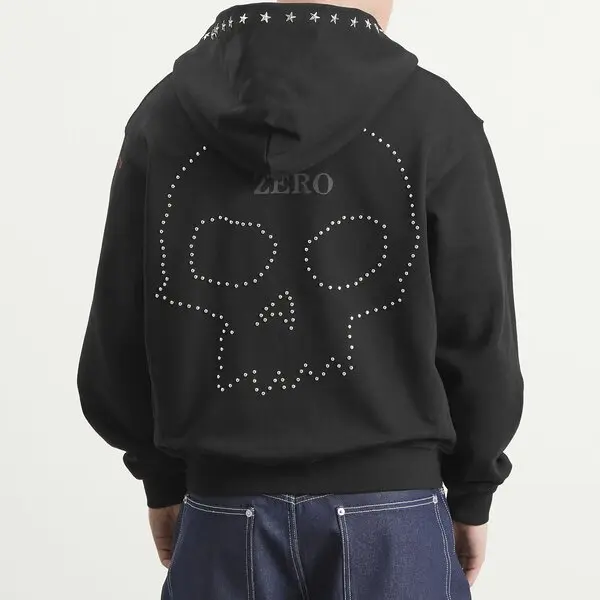 PLEASURES X Zero Dane Studded Hoodie