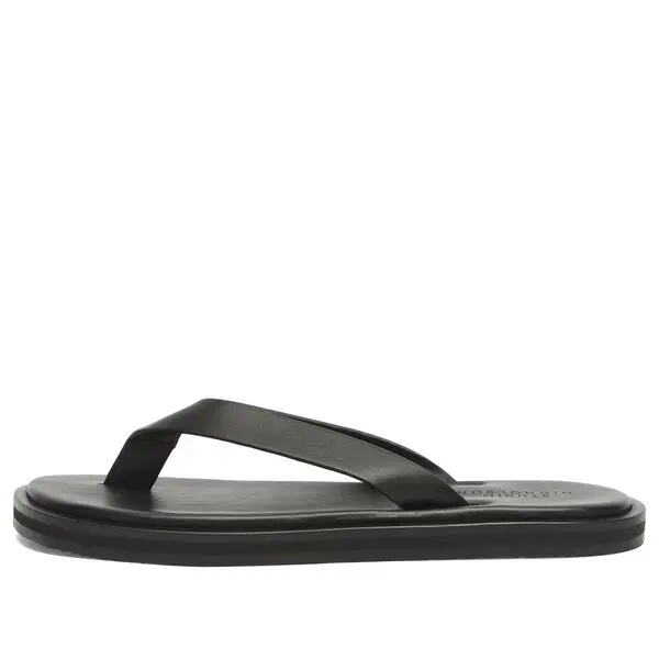 Studio Nicholson Curren Leather Flip Flop - Black