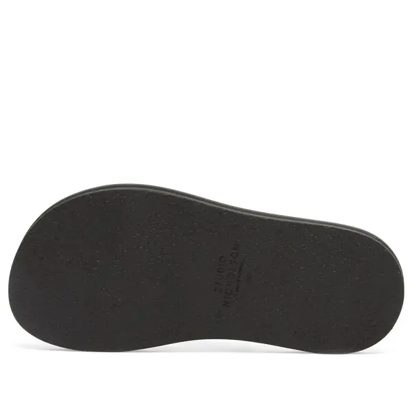 Studio Nicholson Curren Leather Flip Flop - Black