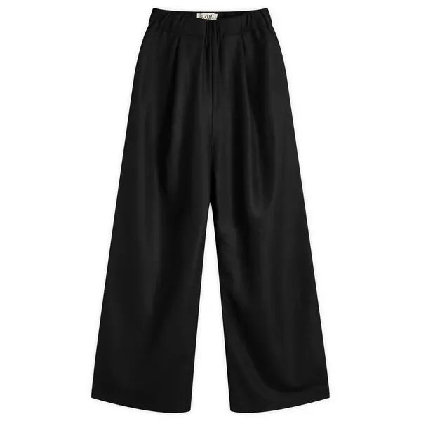 RÓHE Rohe Elasticated Wide Leg Trousers - Black