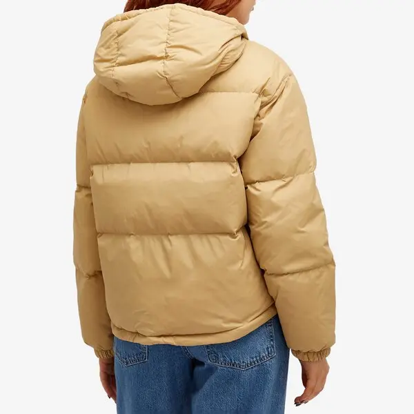 SPORTY & RICH Crown Logo Hooded Puffer Jacket