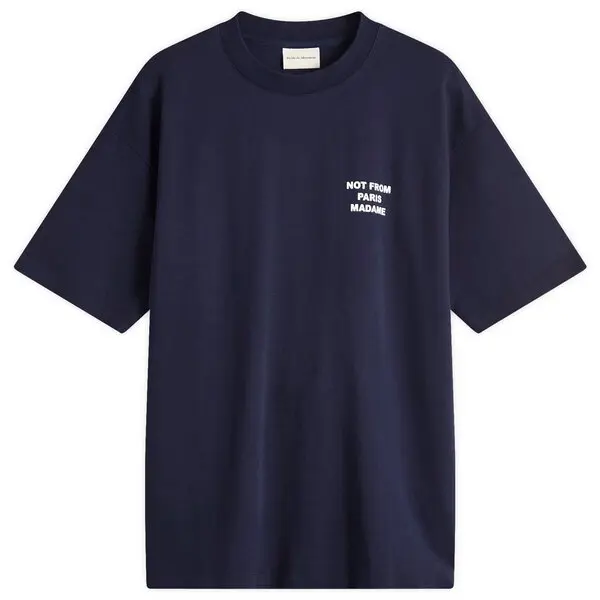 Drole De Monsieur Not From Paris Madame T-shirt In | Size: | 100% Cotton | End Clothing - Navy