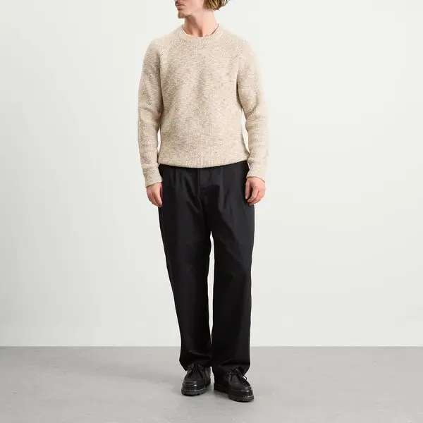 Nn07 Jacobo Boucle Jumper - White Pepper