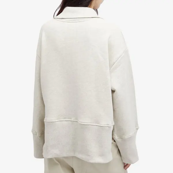 Closed Half Zip Long Sleeve Sweatshirt