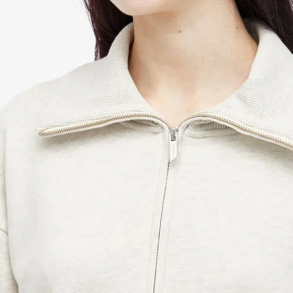 Closed Half Zip Long Sleeve Sweatshirt