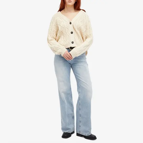 Closed Cable Knit Cardigan