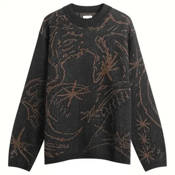 ROA Ryli Cotton Knit Crewneck - Black