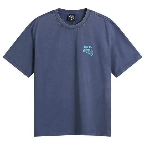 KARMA8A Washed T-shirt - Blue