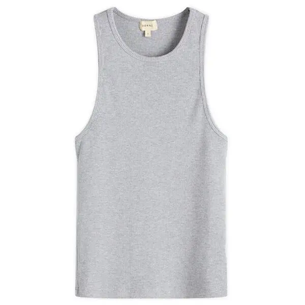 Donni. Rib Tank Top - Heather Grey