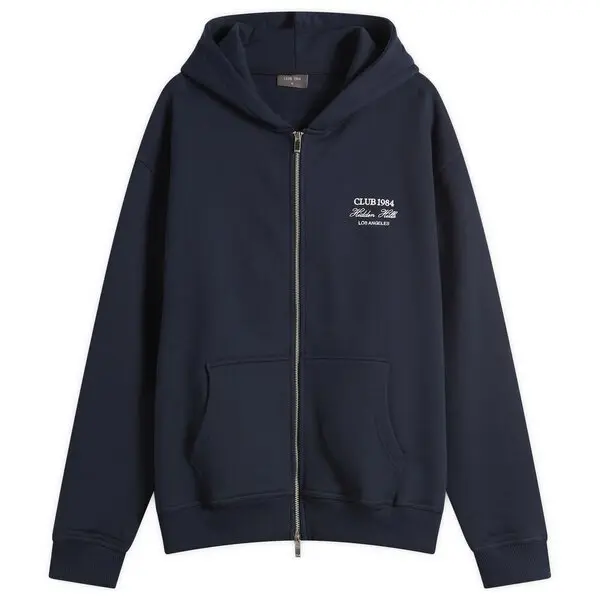 CLUB 1984 Hidden Hills Zip Hoodie - Navy