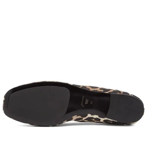 GANNI Eyelets Lace Up Ballerina