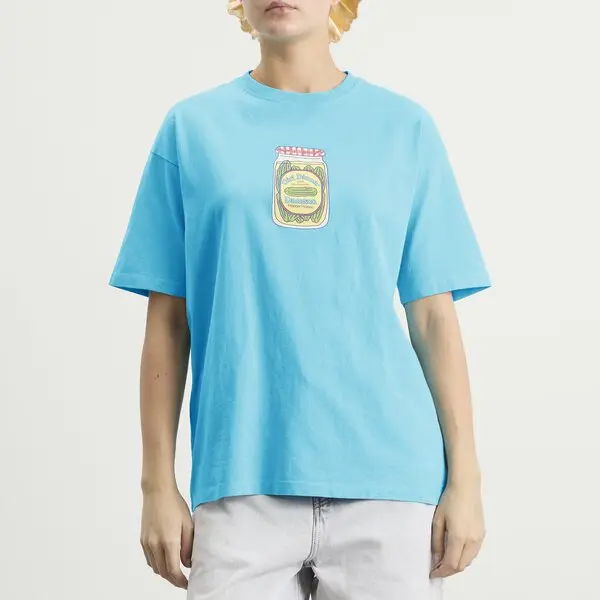 DAMSON MADDER Snack Plate Graphic Tee - Blue