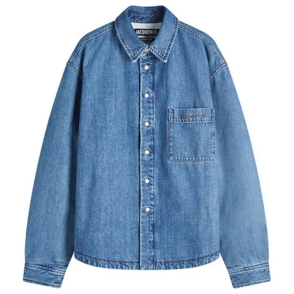 Jacquemus Baker Denim Overshirt - Blue