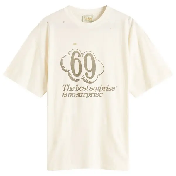 Aries Destroyed 69 T-shirt - Ecru