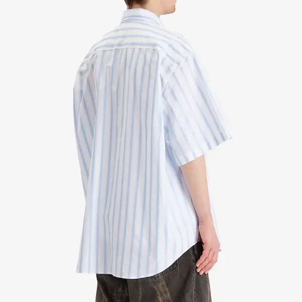 Vetements Pinstripe Short Sleeve Shirt